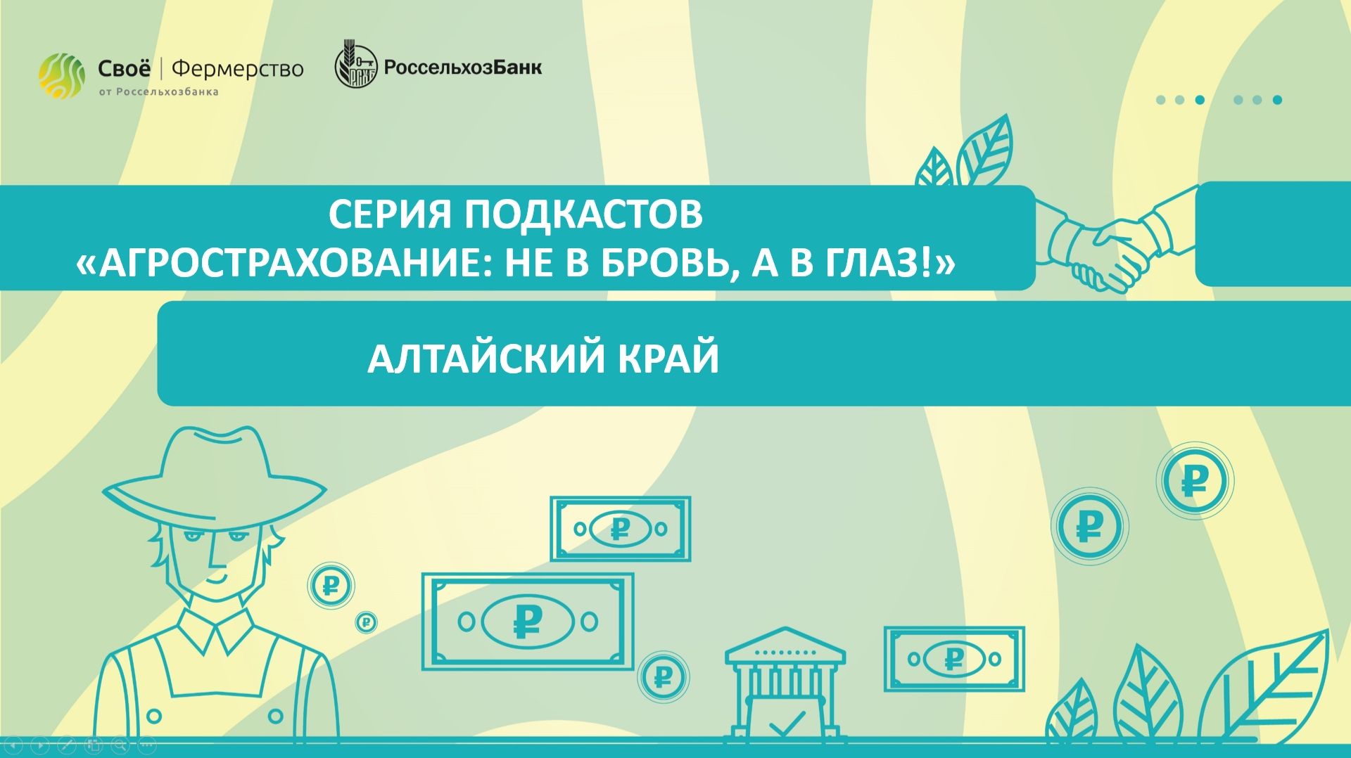 Серия подкастов «Агрострахование: не в бровь, а в глаз!». Алтайский край