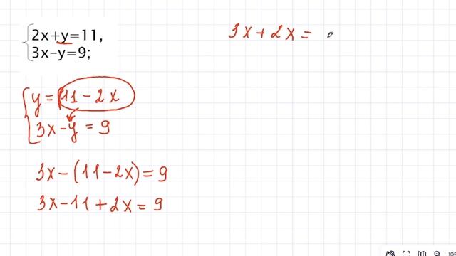 Система уравнений. Метод подстановки.