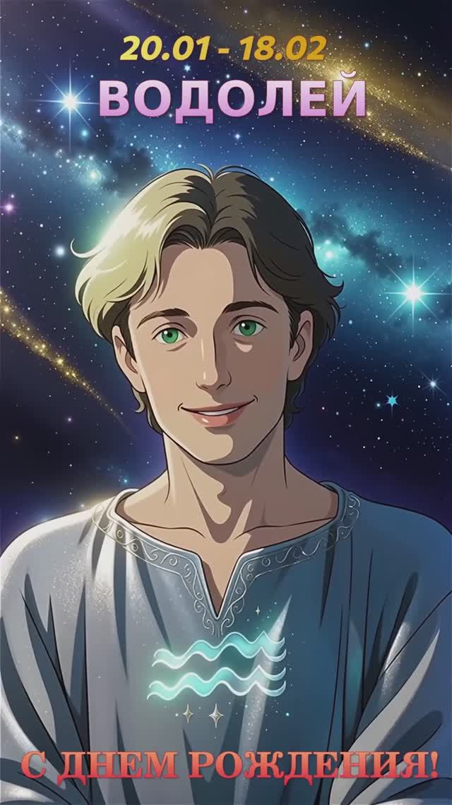 С днём рождения, Водолей! Отправь это тому, кто мыслит вперёд  | 20.01–18.02