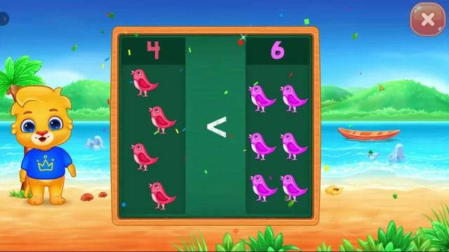 Математика для 1 класса. Сравнение цифр 2. Больше. Меньше. Равно. Учимся.