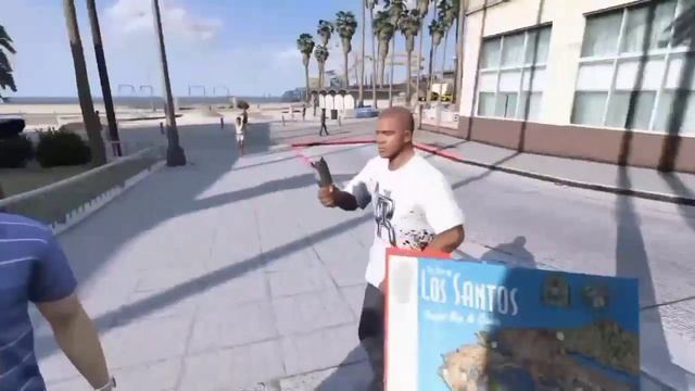 GTA 5 с видом от NPC ужасает, игроки просто монстры.