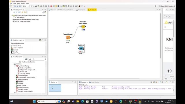 Большие данные  в Knime