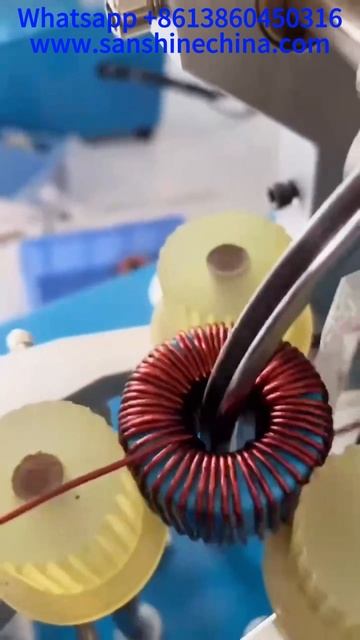 SS900B6 автомат обмотки двухслойных дросселей EMC фильтра 1мм провода