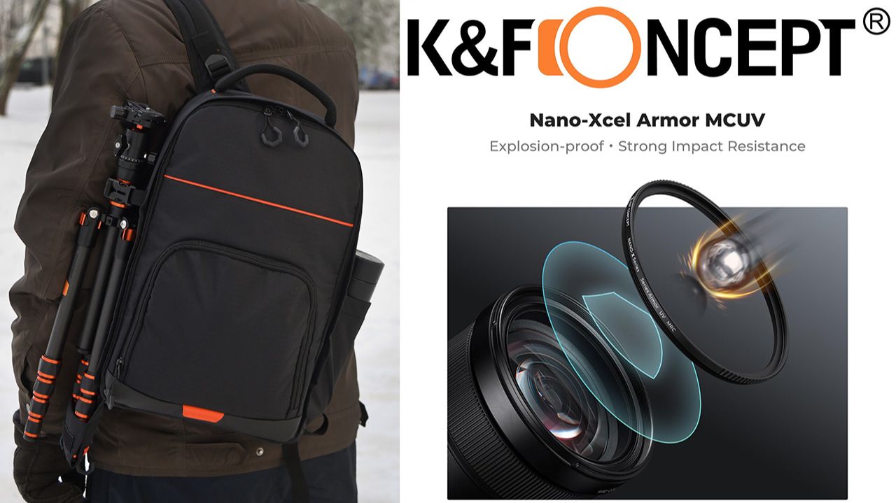 K&F CONCEPT Крутой Backpack 18L Nature Wander 05 и Nano-Xcel MCUV