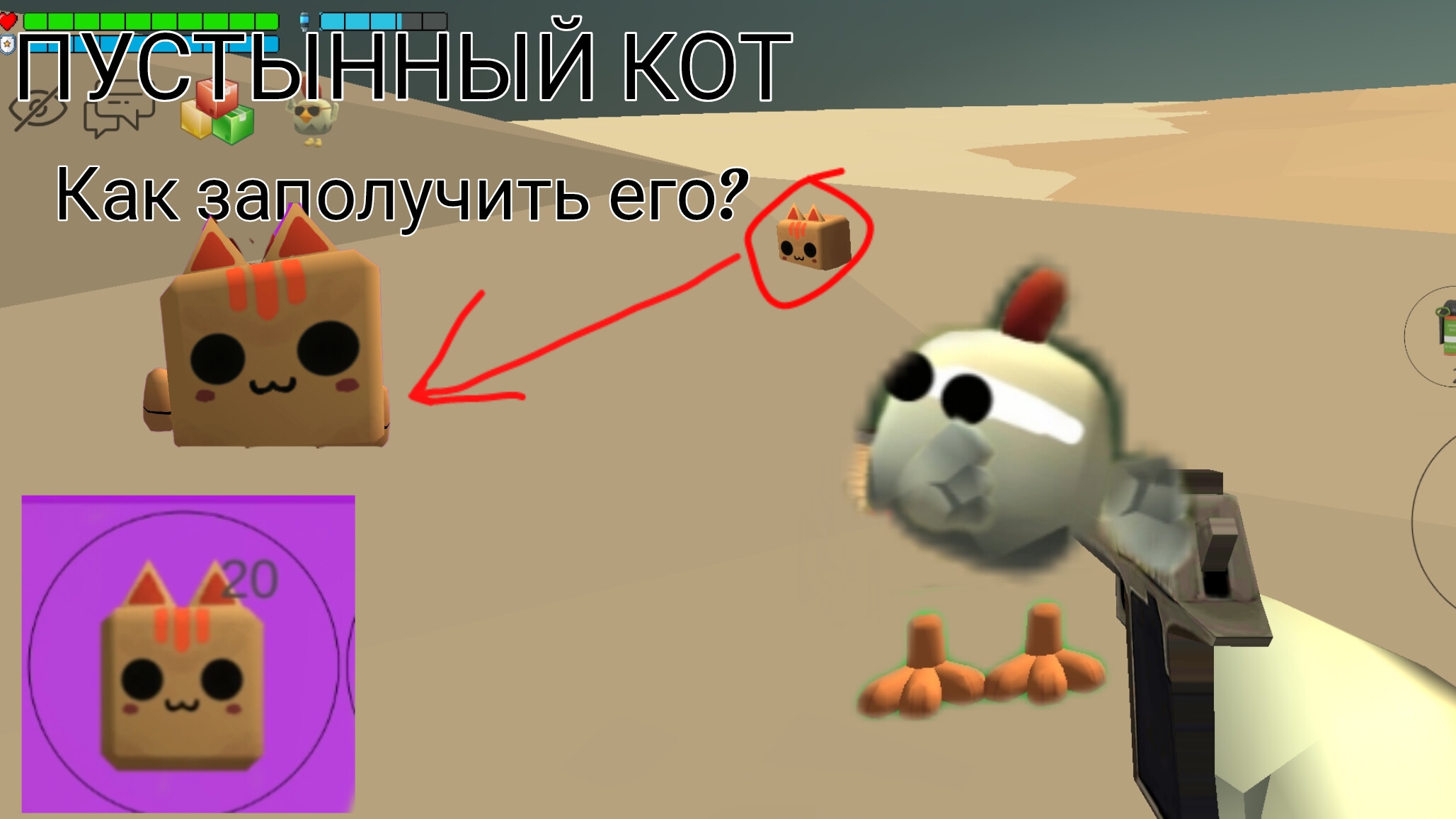 Как заполучить пустынного кота?