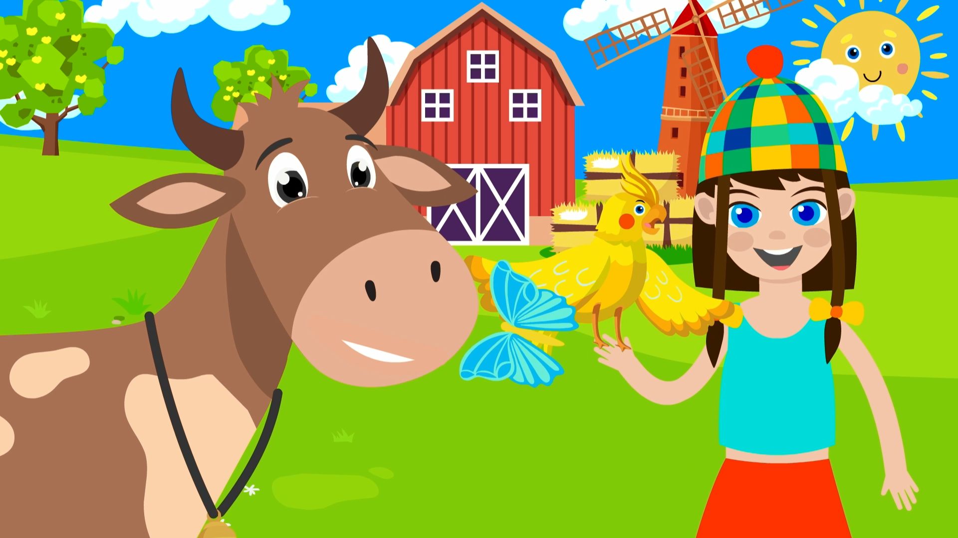 Как говорят животные - Любаша и Зебра в клеточку - Голоса животных 1 серия - Песенка для малышей