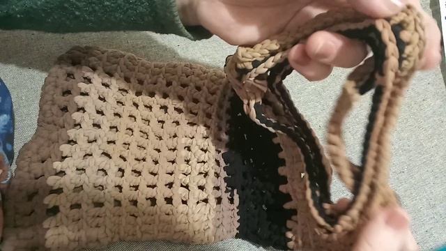 Обзор.Сумка  "Неудачная" из колготок.