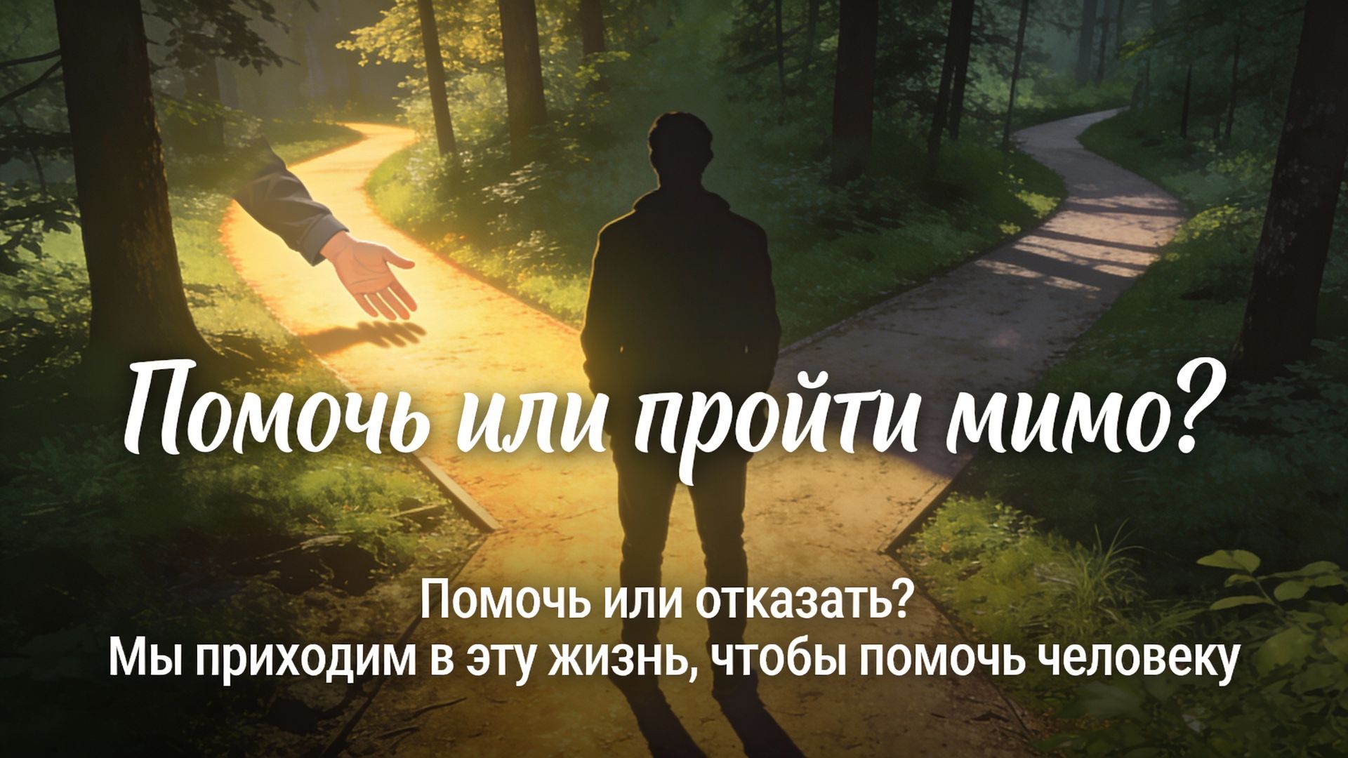 Помочь или отказать? Мы приходим в эту жизнь, чтобы помочь человеку - это и есть смысл чьей-то жизни