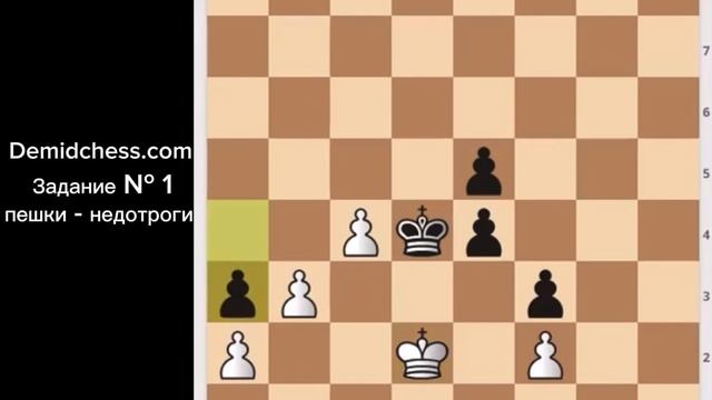 Задание № 1 Пешки - недотроги