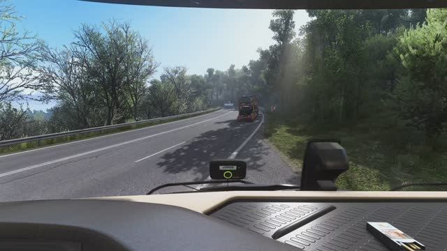 Реалистичная поездка по Чехии в солнечную погоду в Euro Truck Simulator 2. [4К]