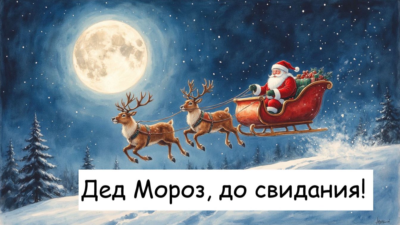 Дед Мороз до свидания!