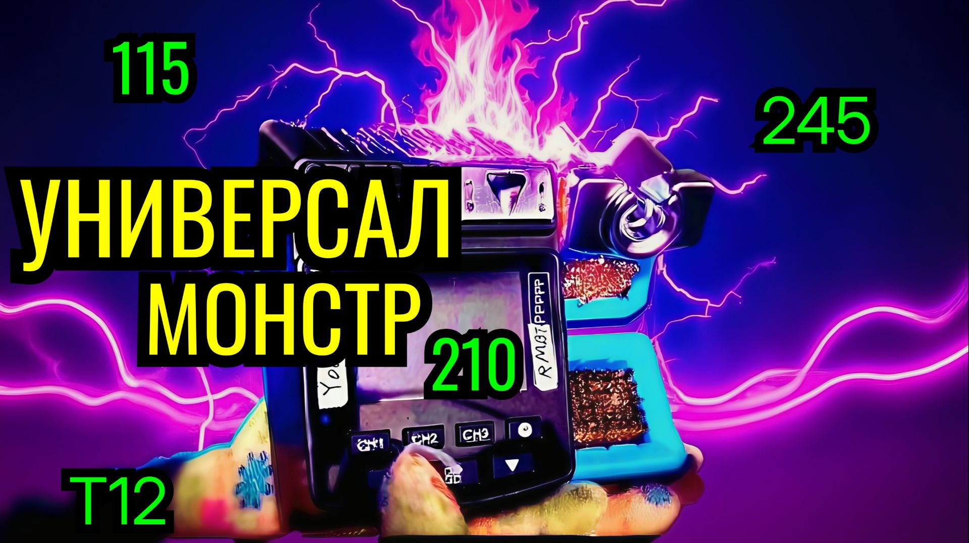 УНИВЕРСАЛЬНЫЙ МОНСТР для пайки! Обзор станции Project T245-T210-C210-115-T12. ВСЁ в одном корпусе.