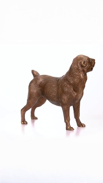 Статуэтка бронзовая "Азиатская овчарка". Артикул 300085. https://феникс.art