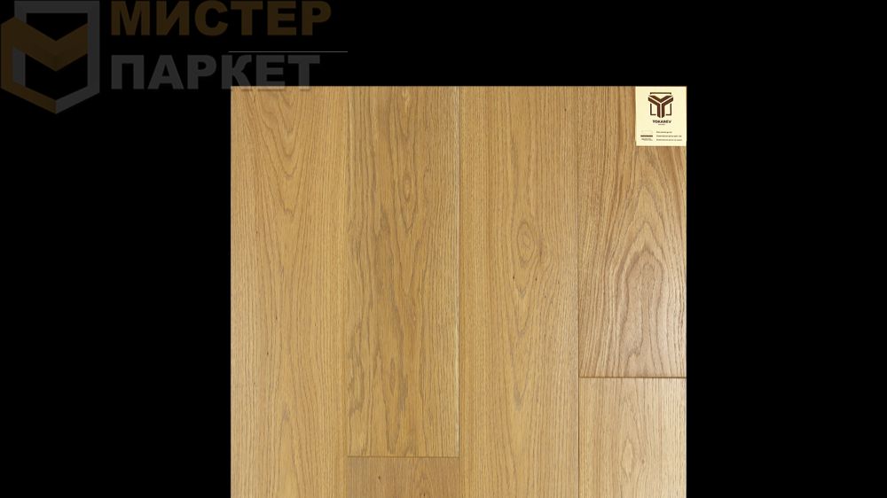 Инженерная доска Tokarev Parquet Дуб 3 Бамако 150 мм Натур