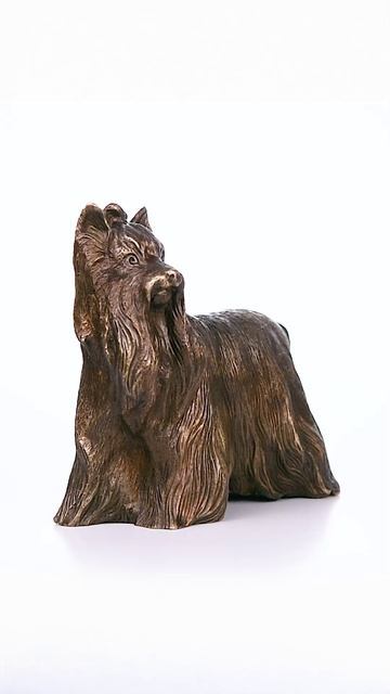 Статуэтка бронзовая "Йоркширский терьер". Артикул 300103. https://феникс.art