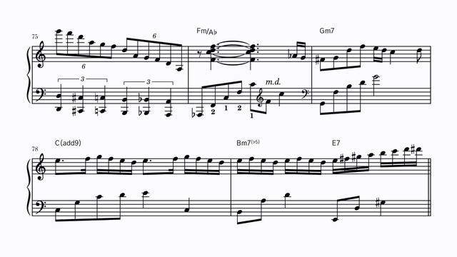 Libertango - Astor Piazzolla - Sheet music transcription