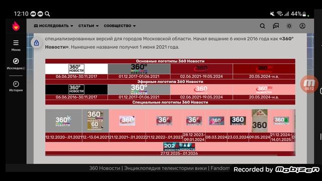 История логотипов восьмого мультиплекса каналов в ИнСис ТВ