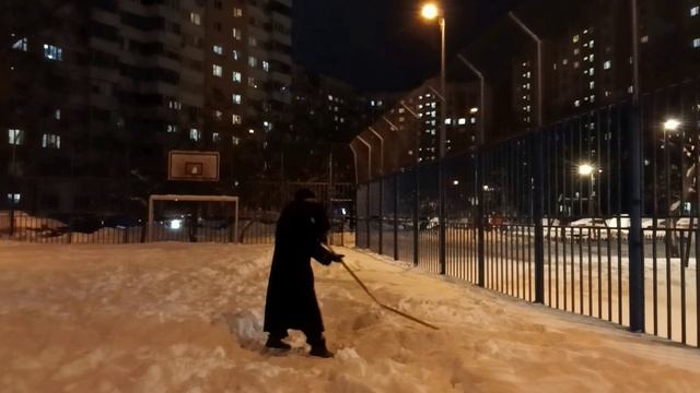 Отработка ударов двойным цепом (4)