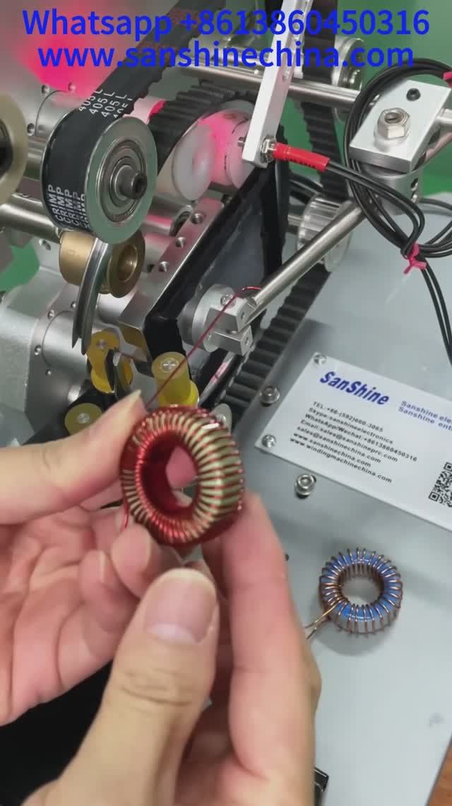 SS900B6-6.3 автомат обмотки 1мм провода на сердечники OD35 ID19 H12мм