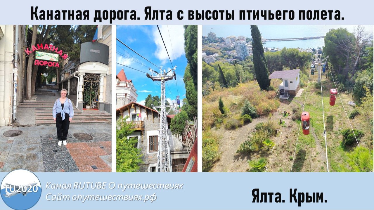 Канатная дорога. Ялта с высоты птичьего полета.