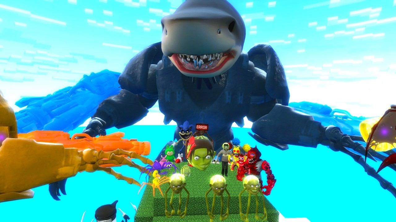 ТИТАН ТРАЛАЛЕЛО ТРАЛАЛА ПРОТИВ ГАНГ ЛИН ДЫНЯ ДЕМОН ПРОТИВ ЛАБУБУ | Карта Майнкрафт в gmod