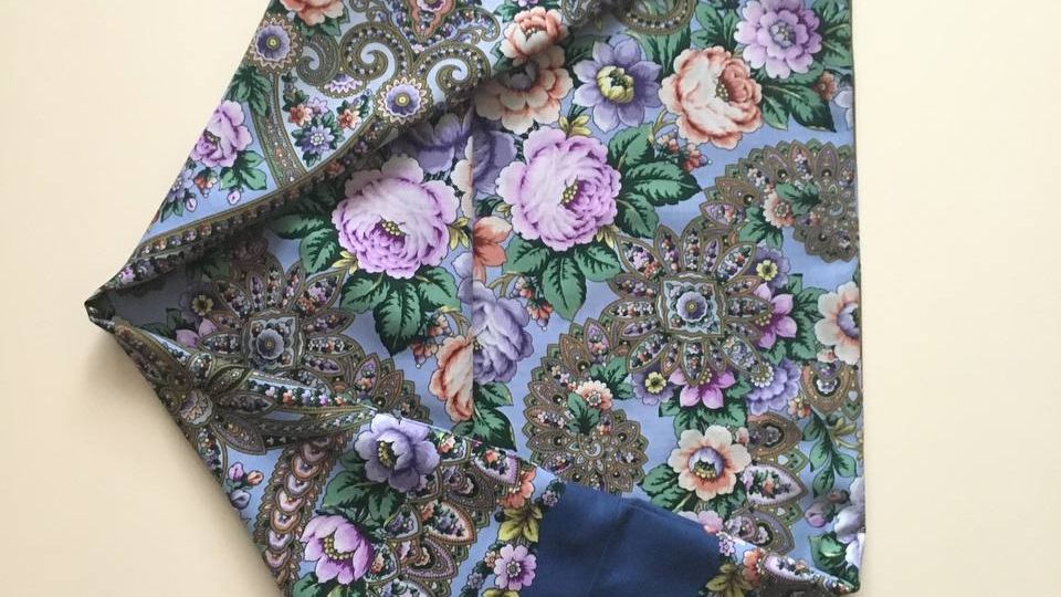 Тёплый снуд "Красавица" павловопосадский