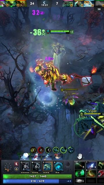 Weaver в дота 2 против Lina Bristleback NagaSiren Muerta #short