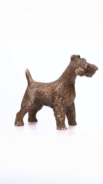 Статуэтка бронзовая "Фокстерьер". Артикул 300100. https://феникс.art