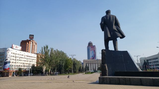 ploschad' lenina donetsk - 4K video