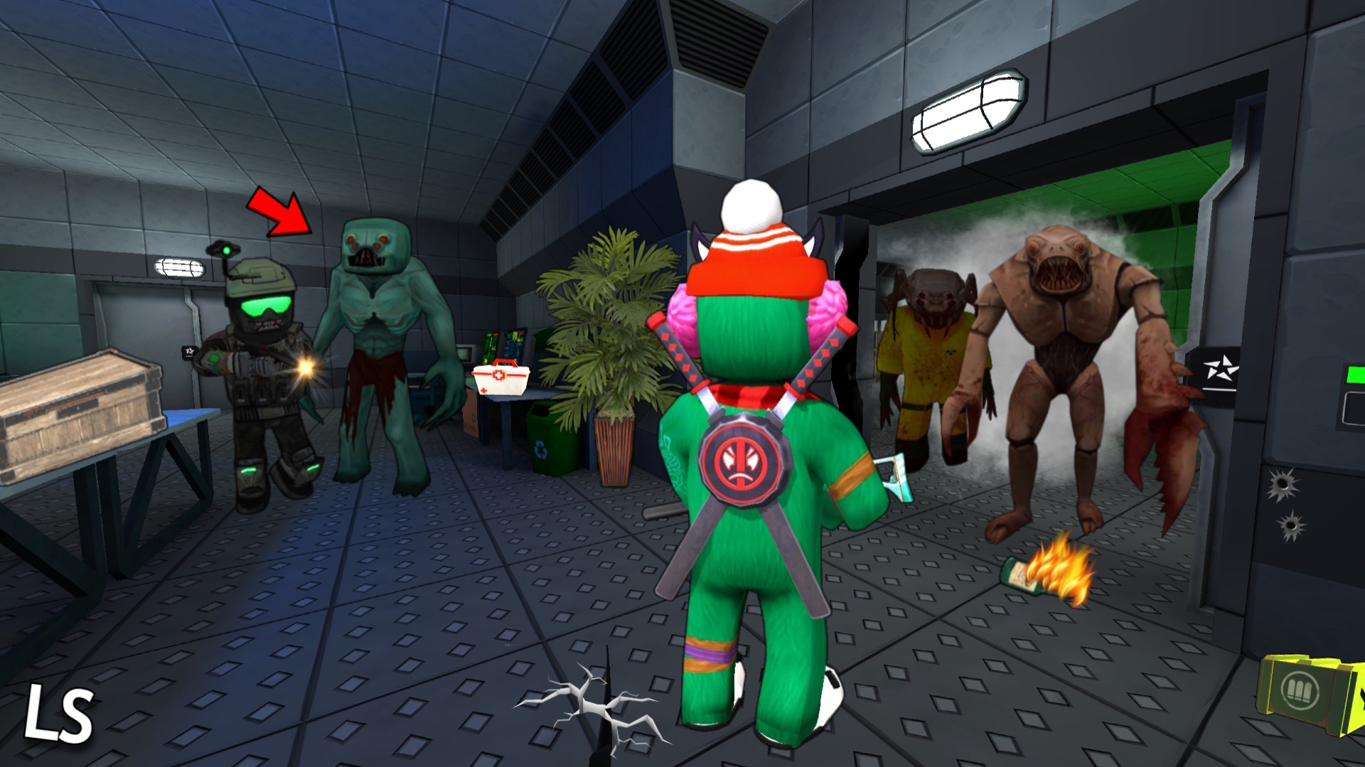 БЕГУ ОТ МОНСТРОВ И ОБОРОНЯЮСЬ В ОПАСНОЙ ЛАБОРАТОРИИ УГАР! #кубум #kuboom