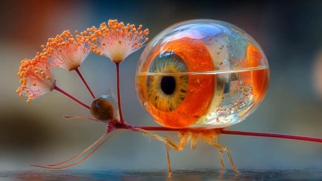 AI Pika Keyframe Video - Organic shapes in orange-(1080p30)