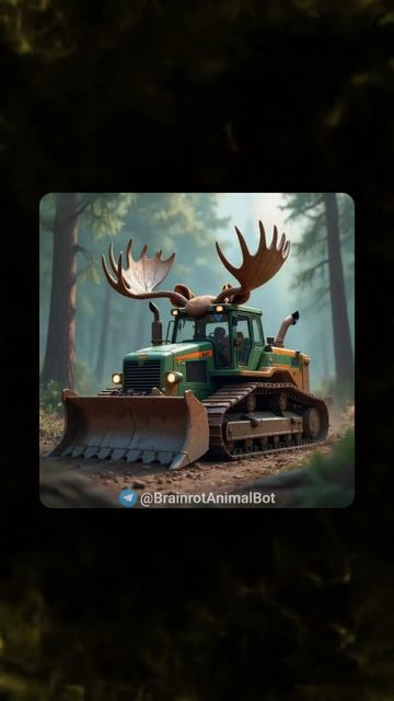 Лось-бульдозер.