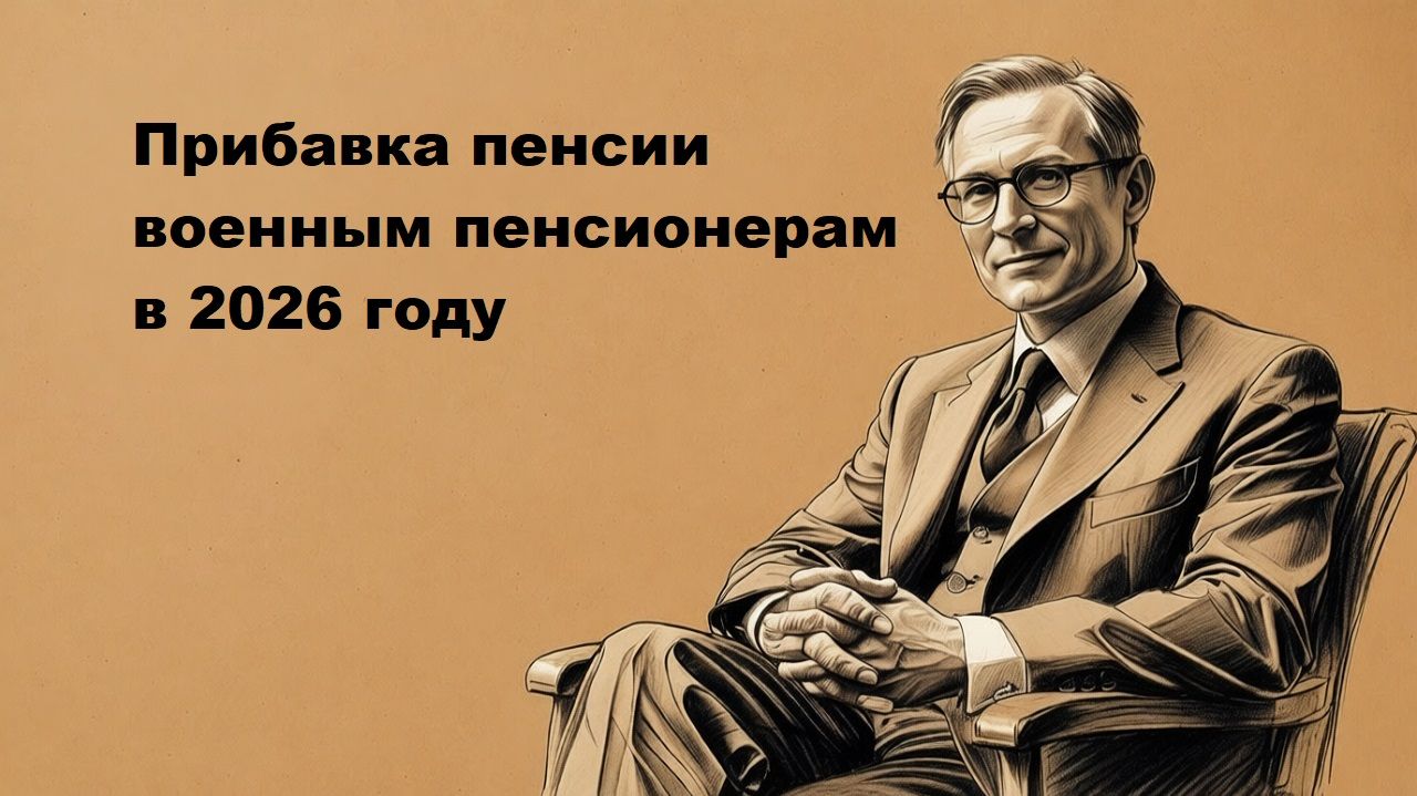 Прибавка пенсии военным пенсионерам в 2026 году