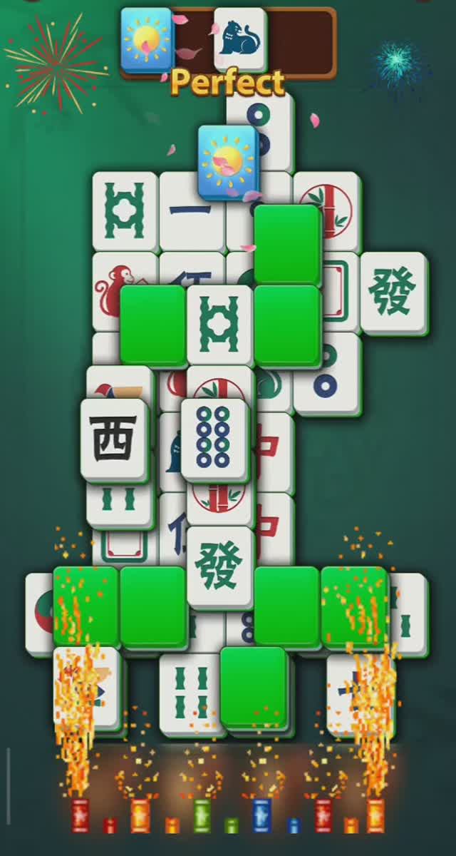 Маджонг под весёлую музыку.