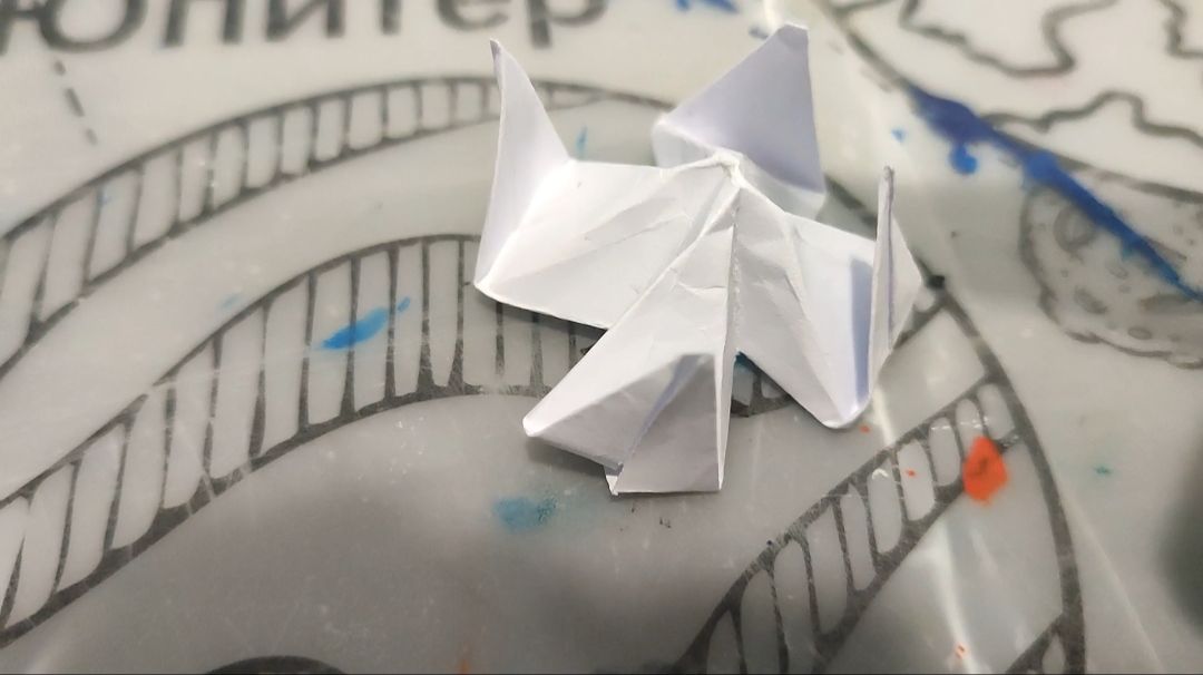 Оригами капкан для пальца из бумаги