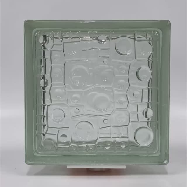Стеклоблок Vitrablok Губка 19x19x8 - Бесцветный