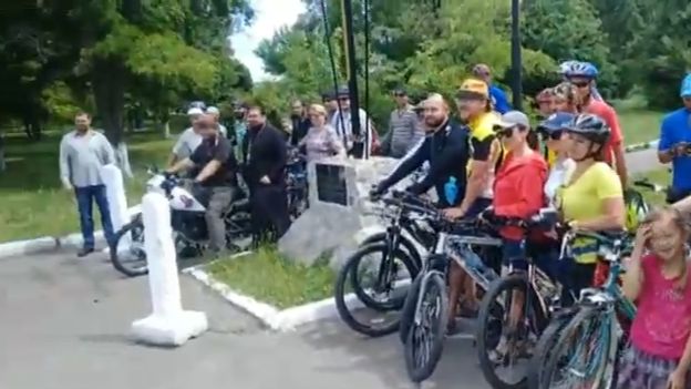 Велопробег  посвященый 1030-летию Крещения Руси.  Запорожье - Каменка-Днепровская.