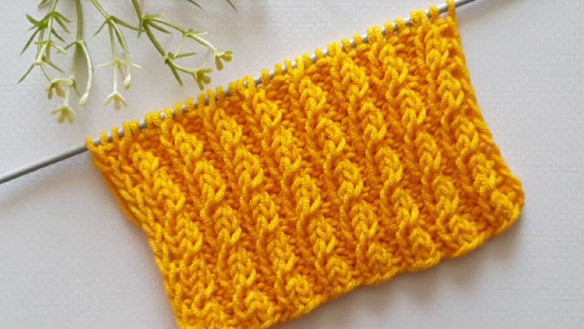 Вертикальные дорожки спицами - Вязание спицами для начинающих