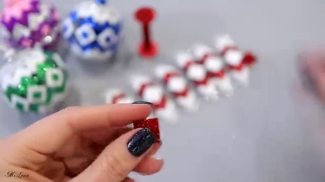 🎄 НОВОГОДНИЕ ИГРУШКИ ИЗ ФОАМИРАНА 🎄 Glitter Foam Ornaments 🎄