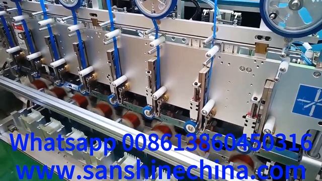 SANSHINE SS1208 8-шпиндельный автомат обмотки вторичных обмоток крупных EI трансформаторов