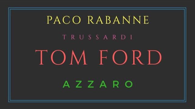 Paco Rabanne. Trussardi. Tom Ford. Azzaro. Мужской парфюм