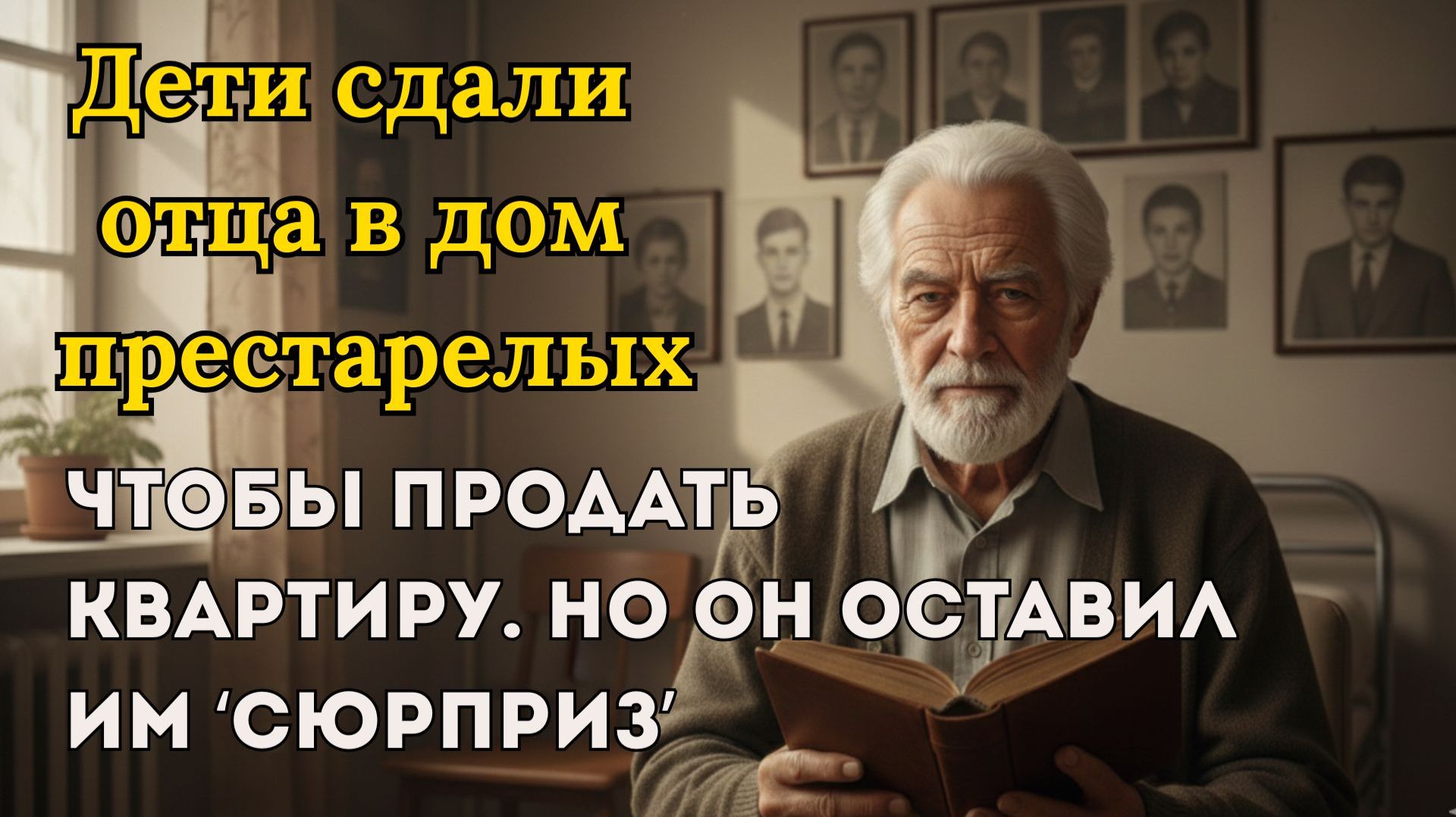 Дети сдали отца в дом престарелых, чтобы продать квартиру. Но он оставил им ‘сюрприз’!