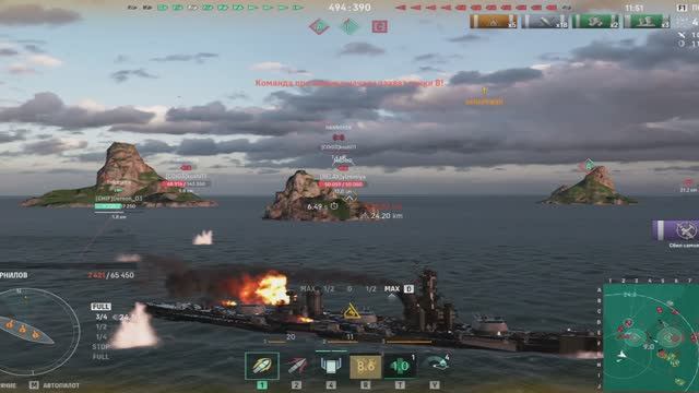 Мир кораблей (World Of WarShips).Линкор Корнилов