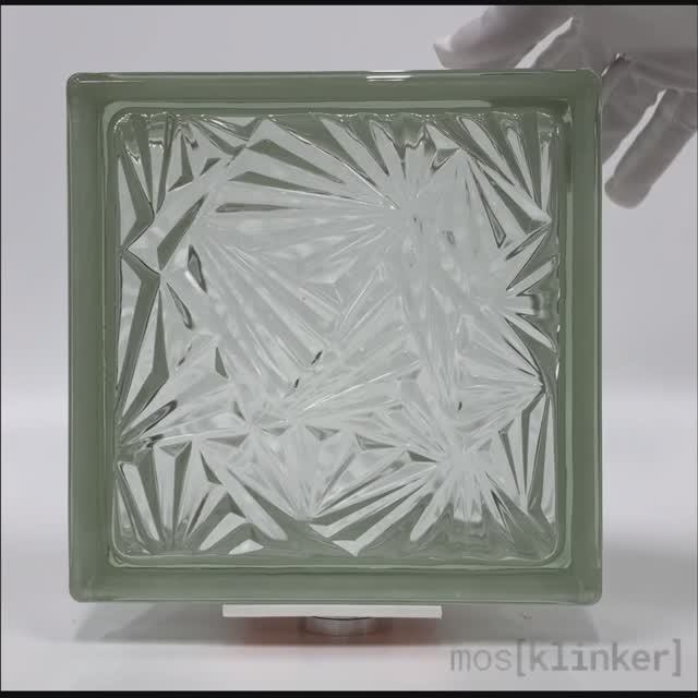 Стеклоблок Vitrablok Мороз 19x19x8 - Бесцветный