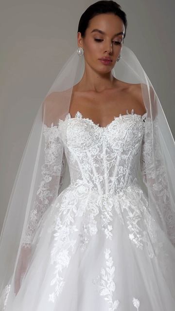 Свадебное платье Андресса из коллекции «Royalty» 2026, Gabbiano Premium