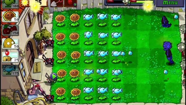 (PVZ) прохождение часть 1.5 "Морозилка"