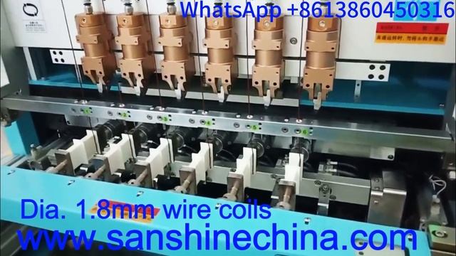 SANSHINE SS1206 6-шпиндельный автомат обмотки катушек насосов 1.8мм