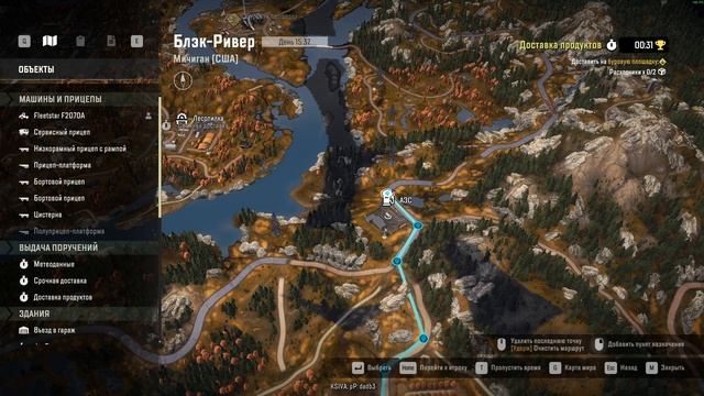 SnowRunner Блэк-Ривер (Испытания) Доставка Продуктов