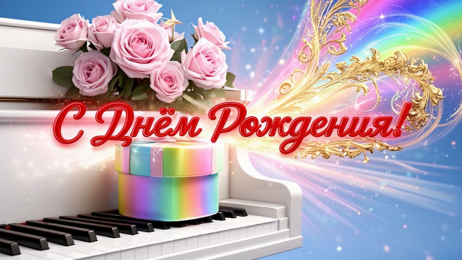 С Днём Рождения, родная! Для женщины красивое поздравление