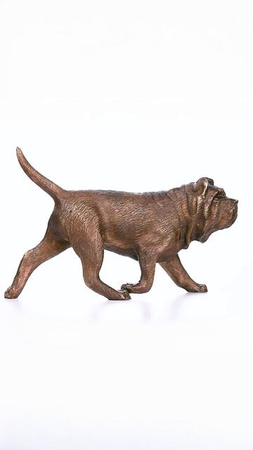 Статуэтка бронзовая "Мастино Наполетано". Артикул 300106. https://феникс.art